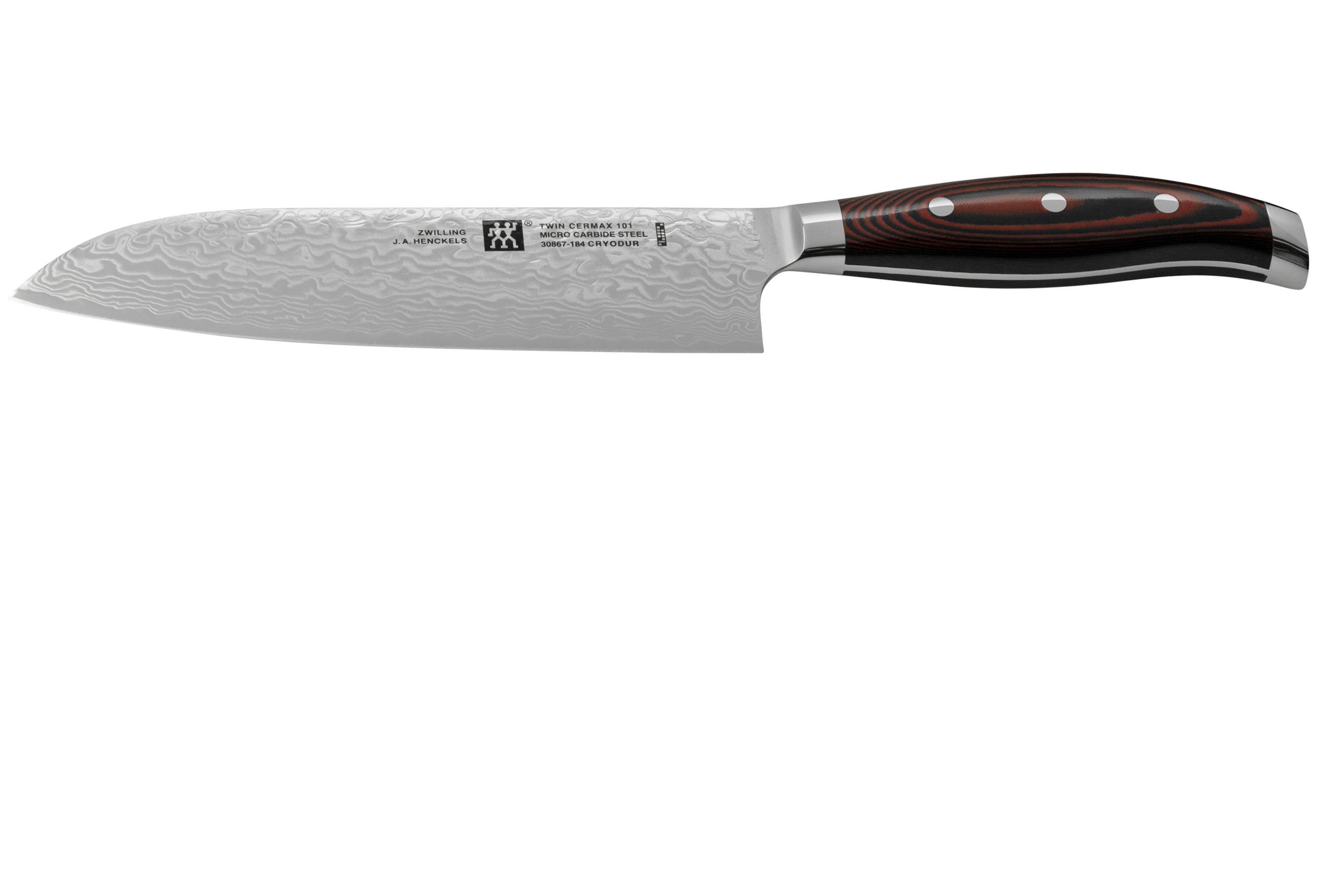 Zwilling Twin Cermax 30867-184-0, 100-layered damascus steel santoku ...
