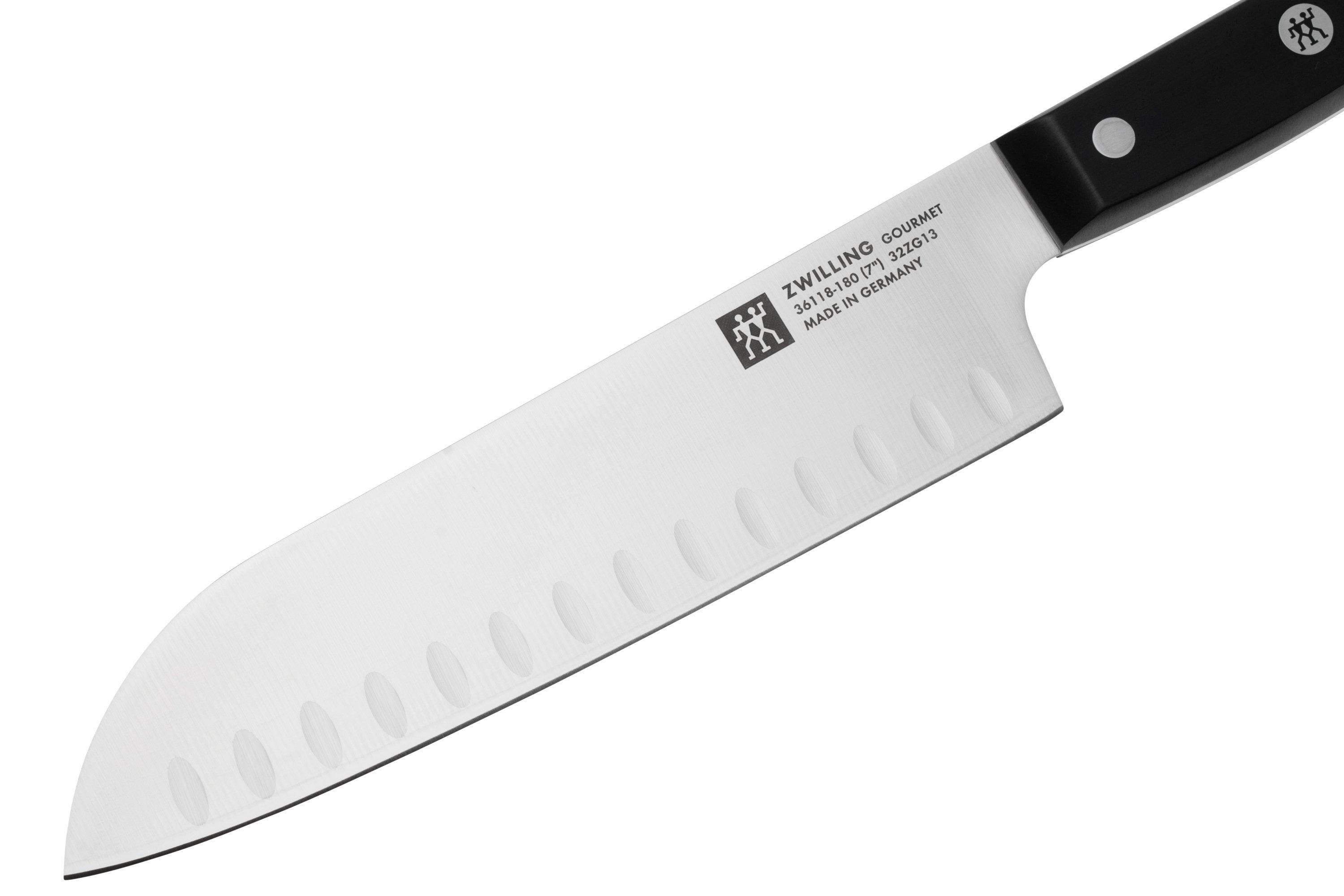 Zwilling Gourmet hollow edge santoku knife 18 cm, 36118-181-0 ...