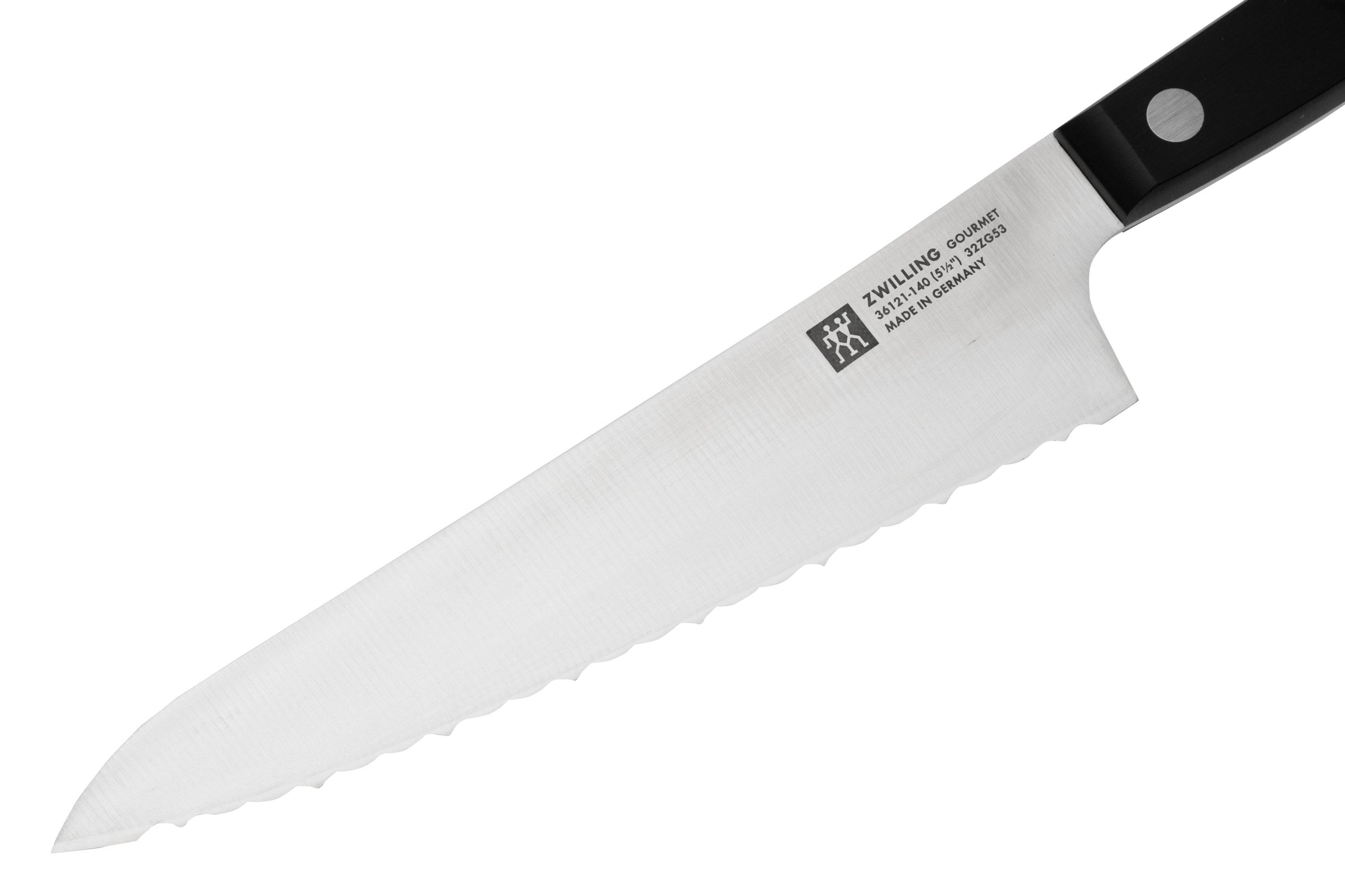Zwilling Gourmet compact chef's knife serrated 14 cm, 36121-141 ...