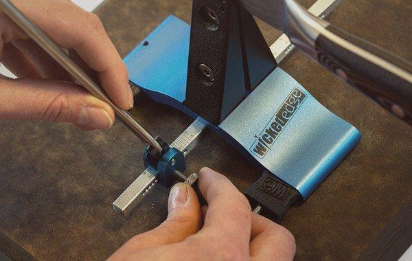 Sharpening on a Wicked Edge sharpening system